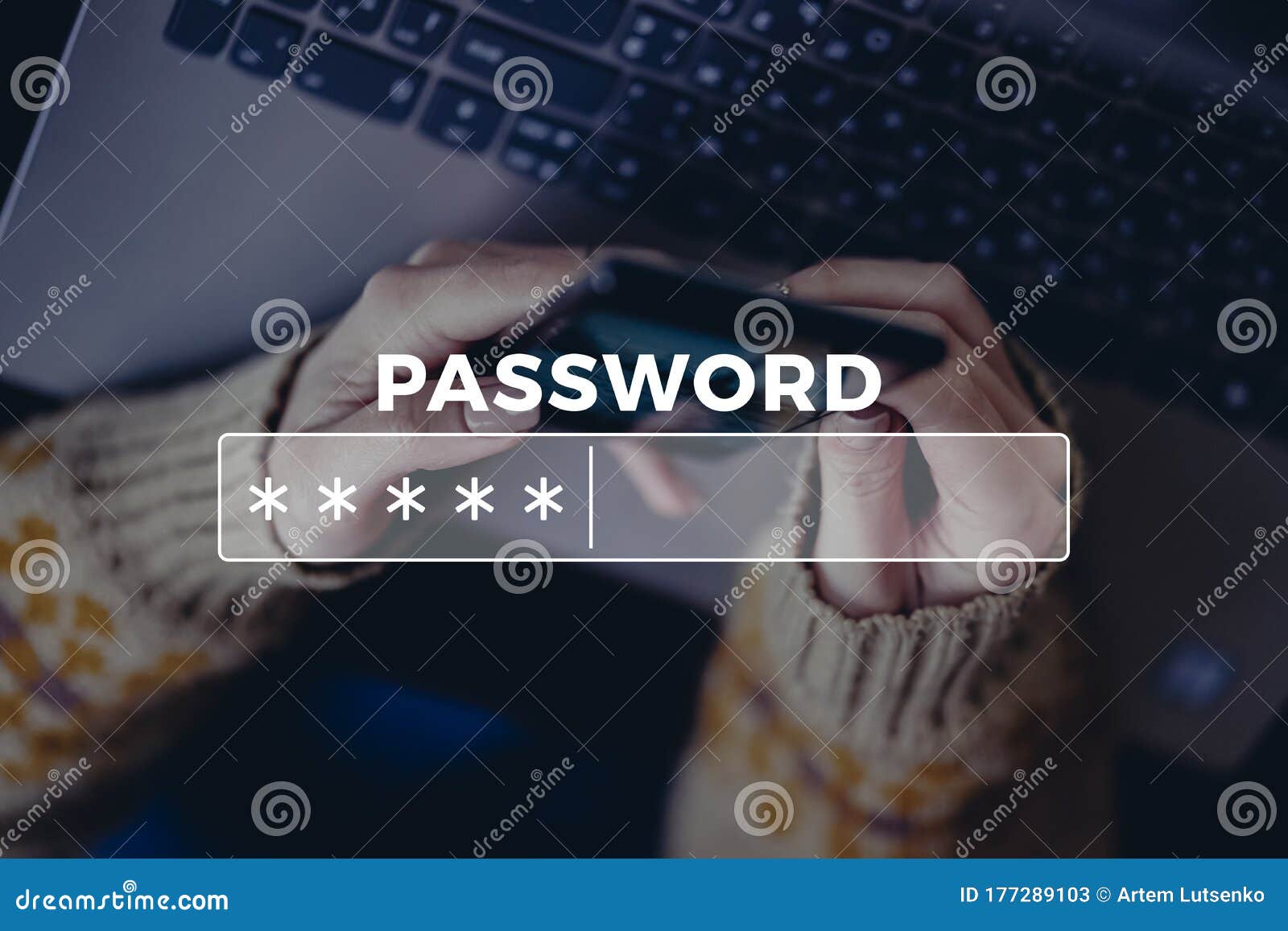 Password Box in Internet Browser Stock Image - Image of access, hacking ...