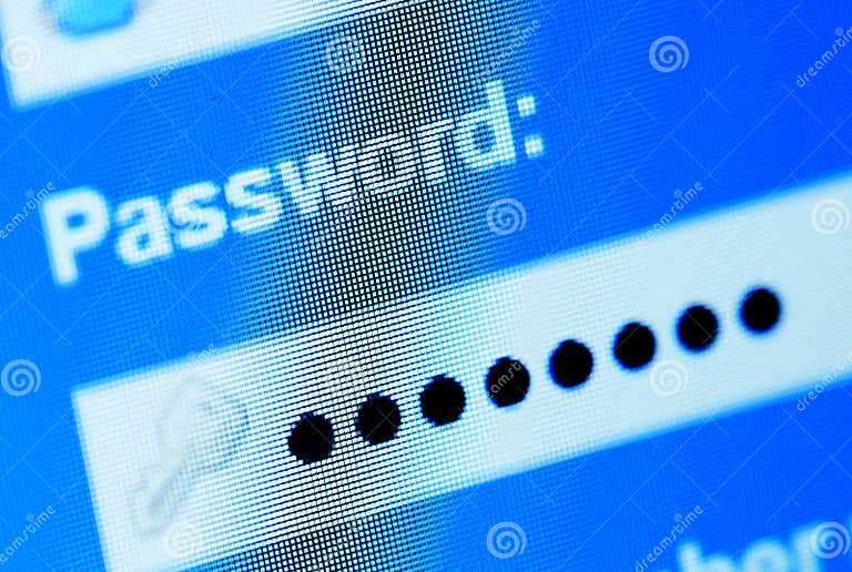 Password Box in Internet Browser Stock Image - Image of logon, admin ...