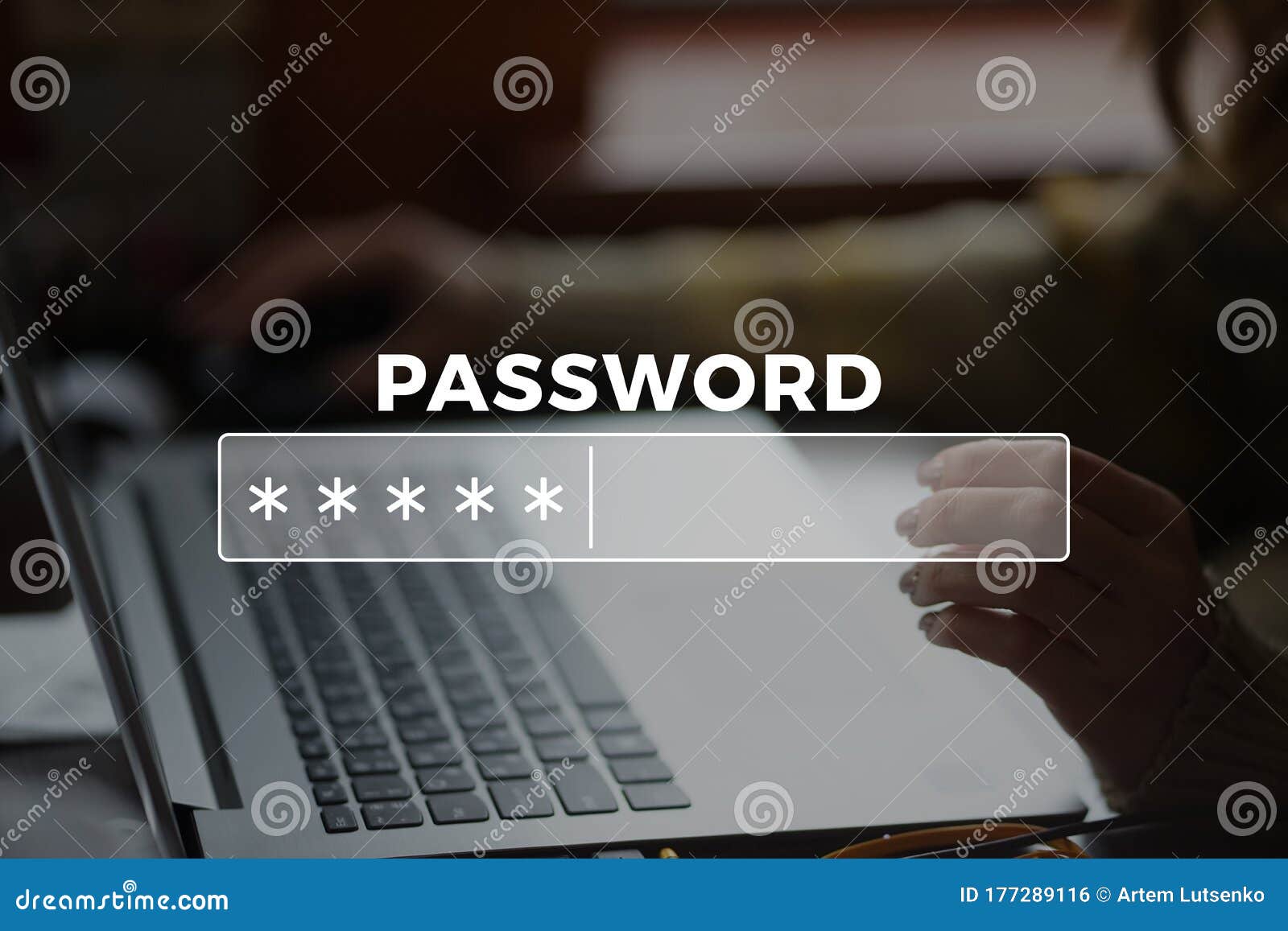 Password Box in Internet Browser Stock Photo - Image of piracy, coffee ...