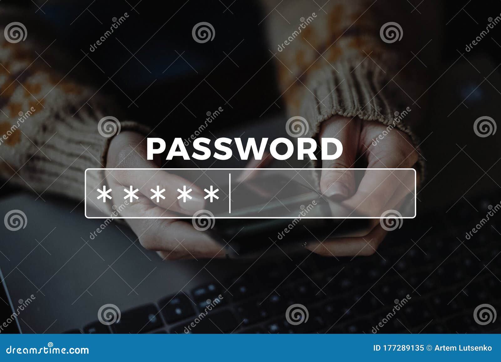 Password Box in Internet Browser Stock Image - Image of hand, online ...