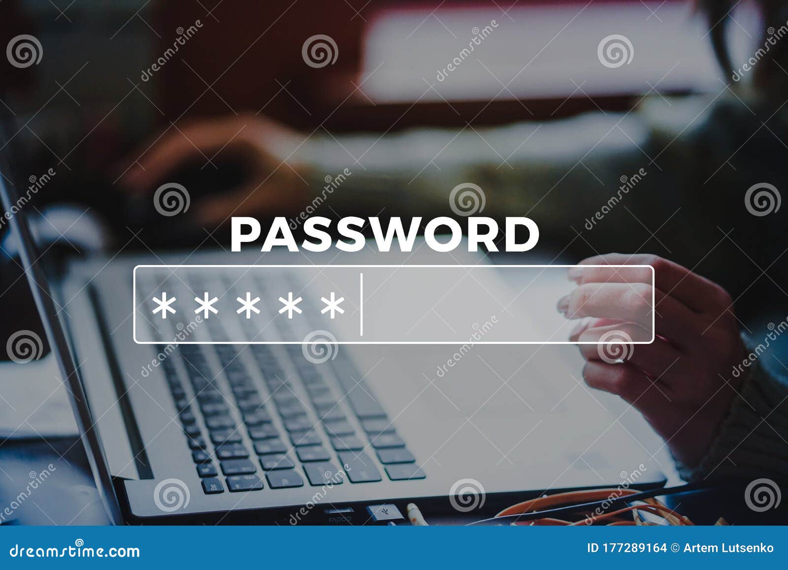 Password Box in Internet Browser Stock Photo - Image of access, finger ...