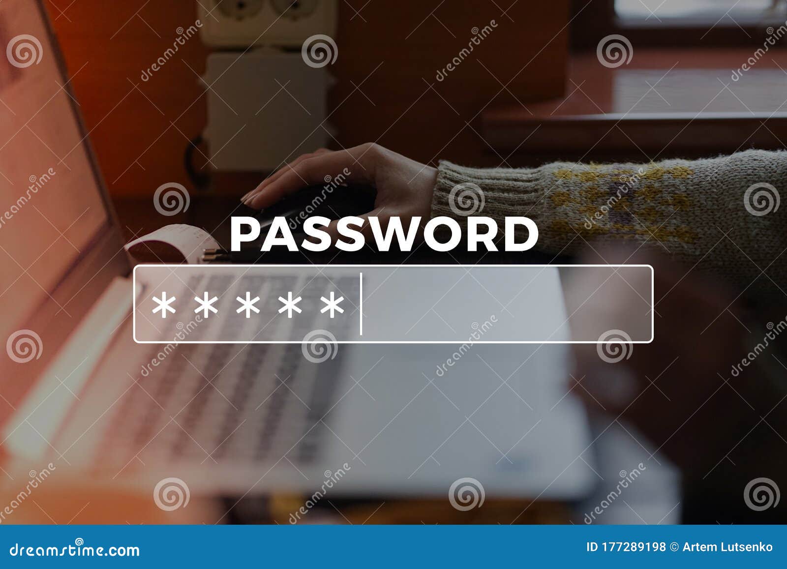 Password Box in Internet Browser Stock Photo - Image of administrator ...