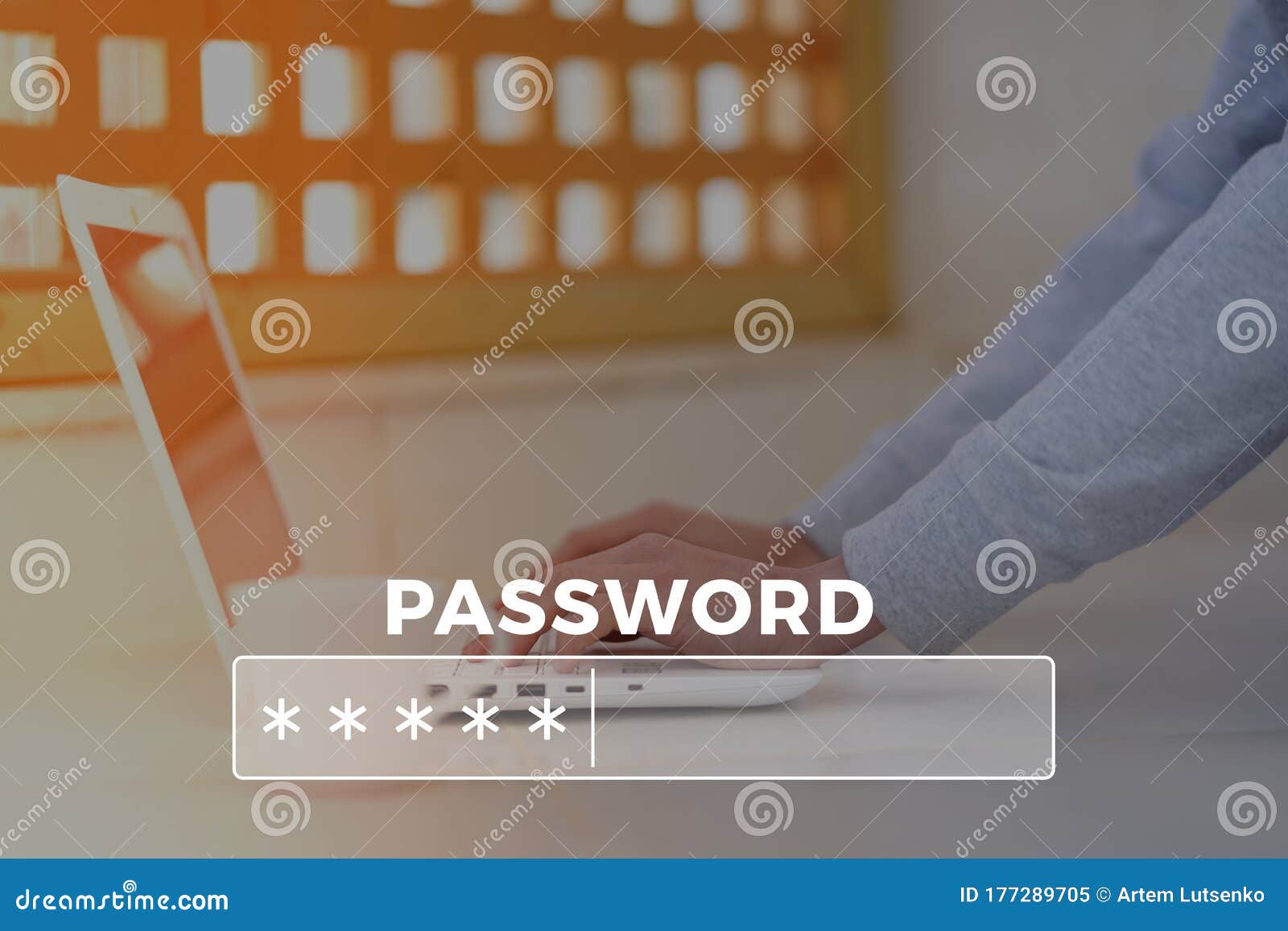 Password Box in Internet Browser Stock Image - Image of macro ...