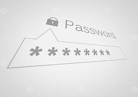 Password Box. stock illustration. Illustration of online - 42062117