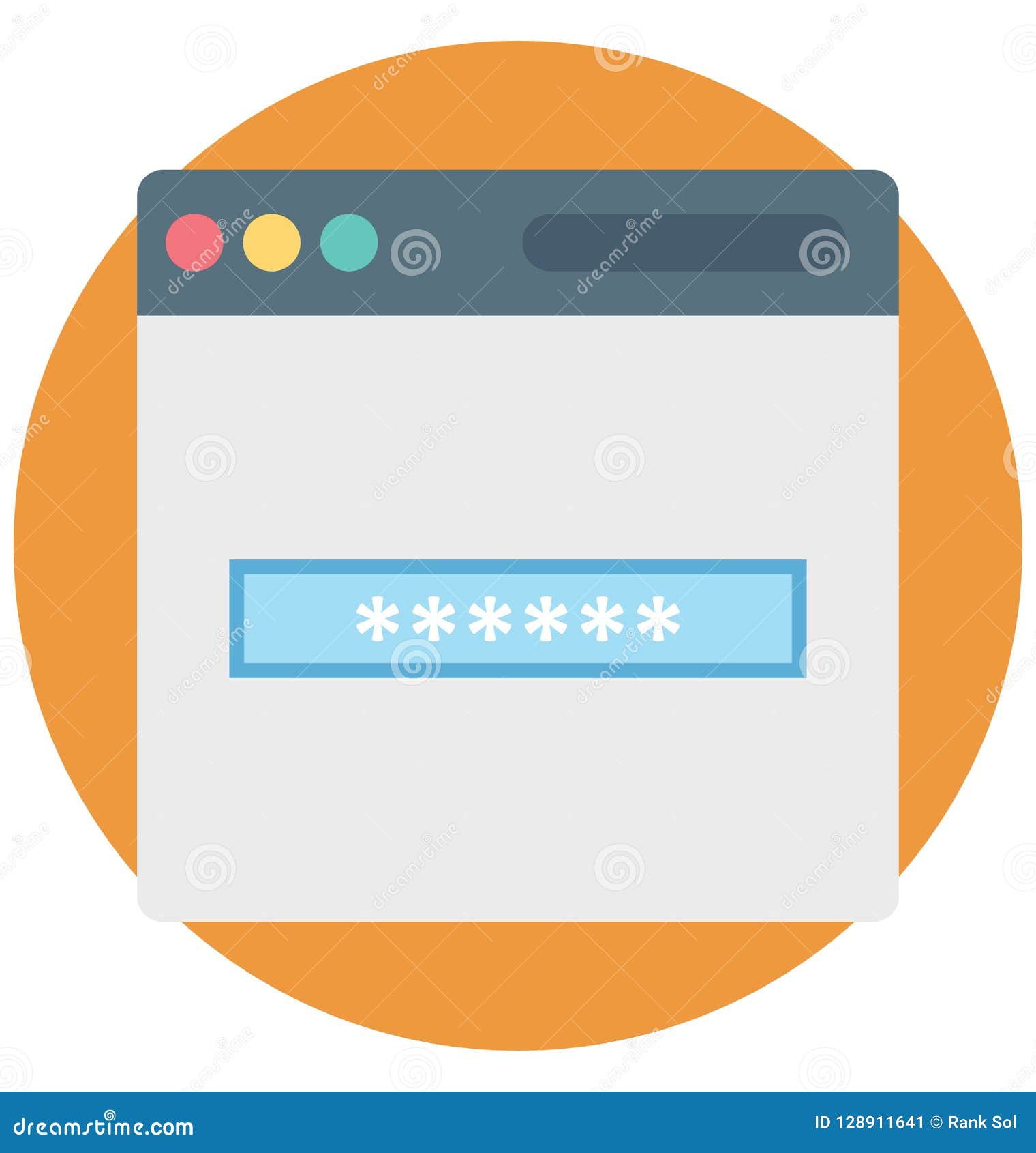Password Color Isolated Vector Icon that Easily Can Be Modified and ...