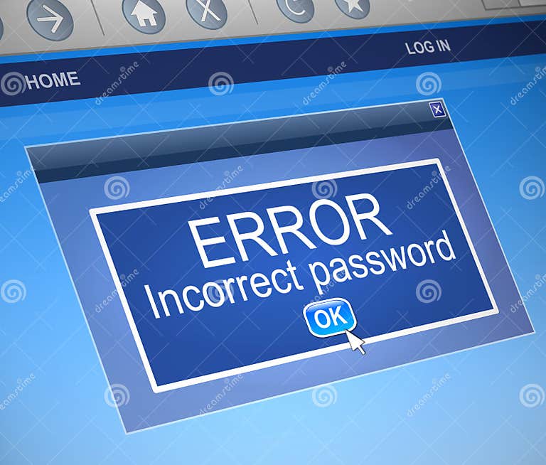 Password concept stock illustration. Illustration of graphic - 52787331