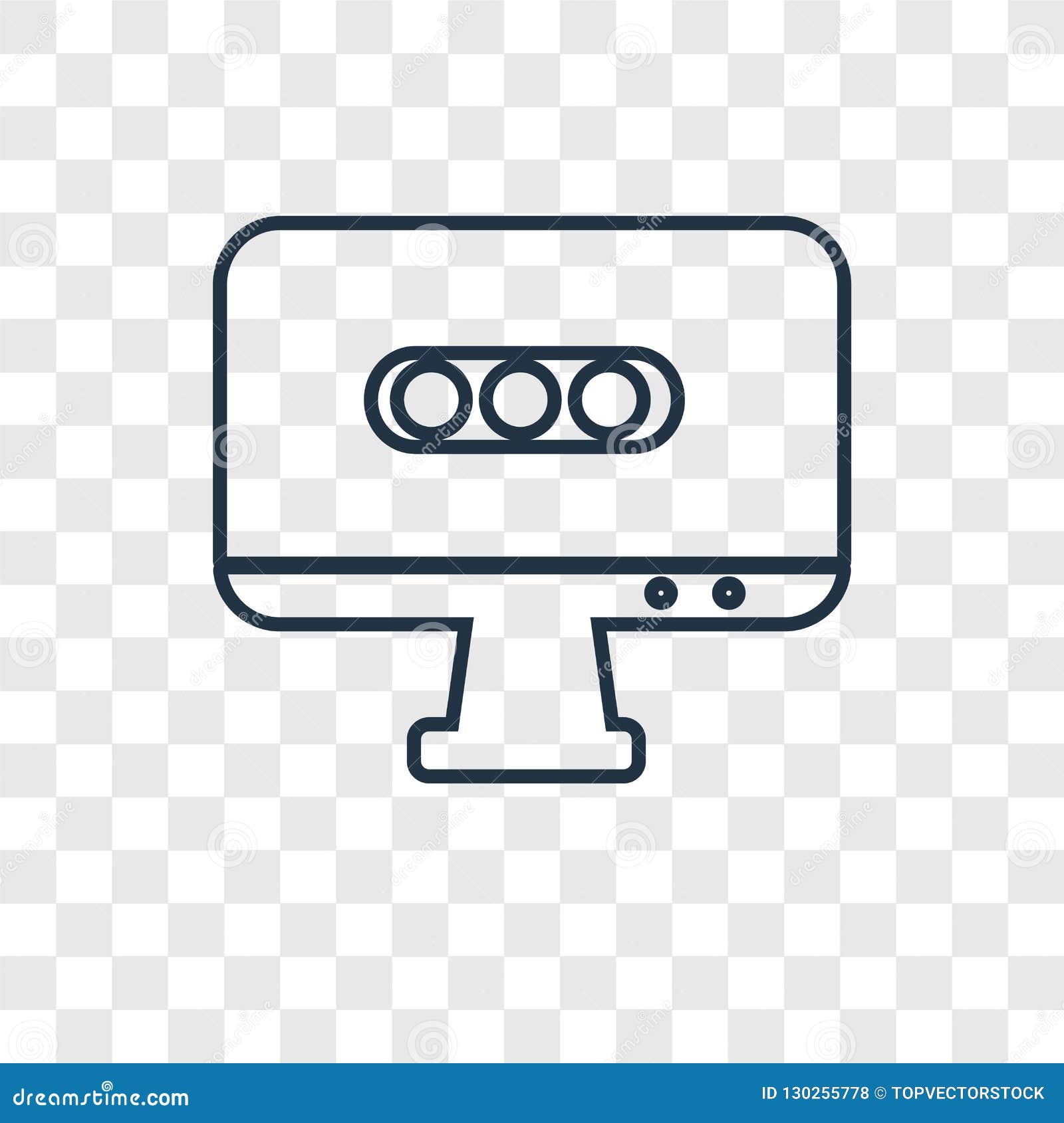 Password Concept Vector Linear Icon Isolated on Transparent Back Stock ...