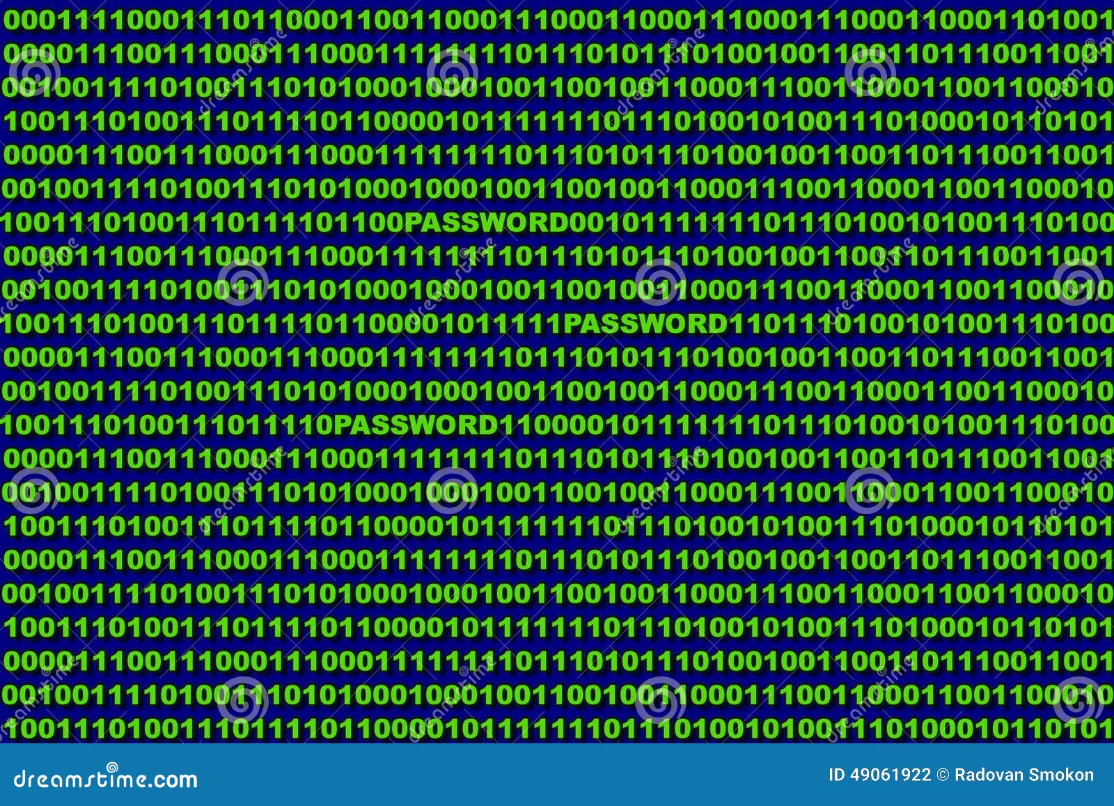 Password stock photo. Image of zero, number, code, binary - 49061922
