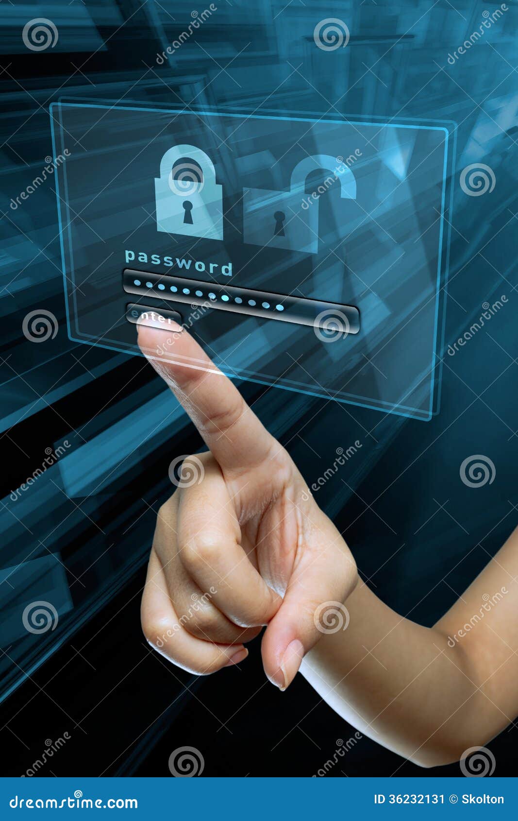 Password on a Digital Screen Stock Image - Image of computer, store ...
