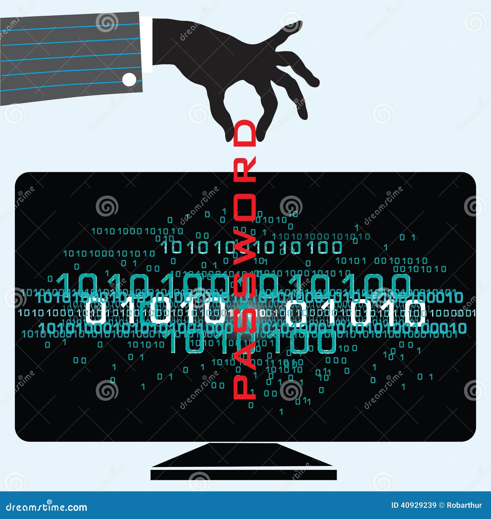 Zero One Hacker Coding Stock Image | CartoonDealer.com #129896215