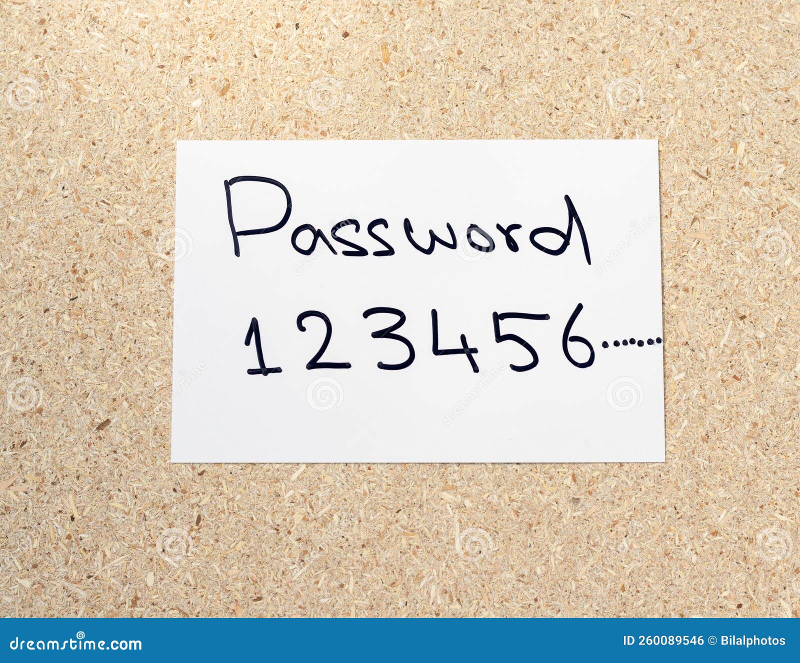 Password Handwritten Text on a White Post Card Stock Photo - Image of ...