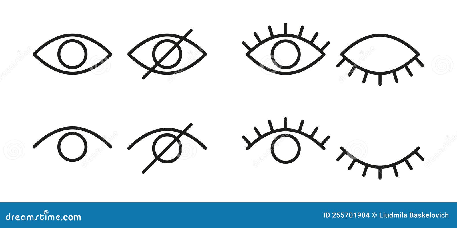 Password Hidding Icons Set. Icons for Data Privacy and Sensitive ...