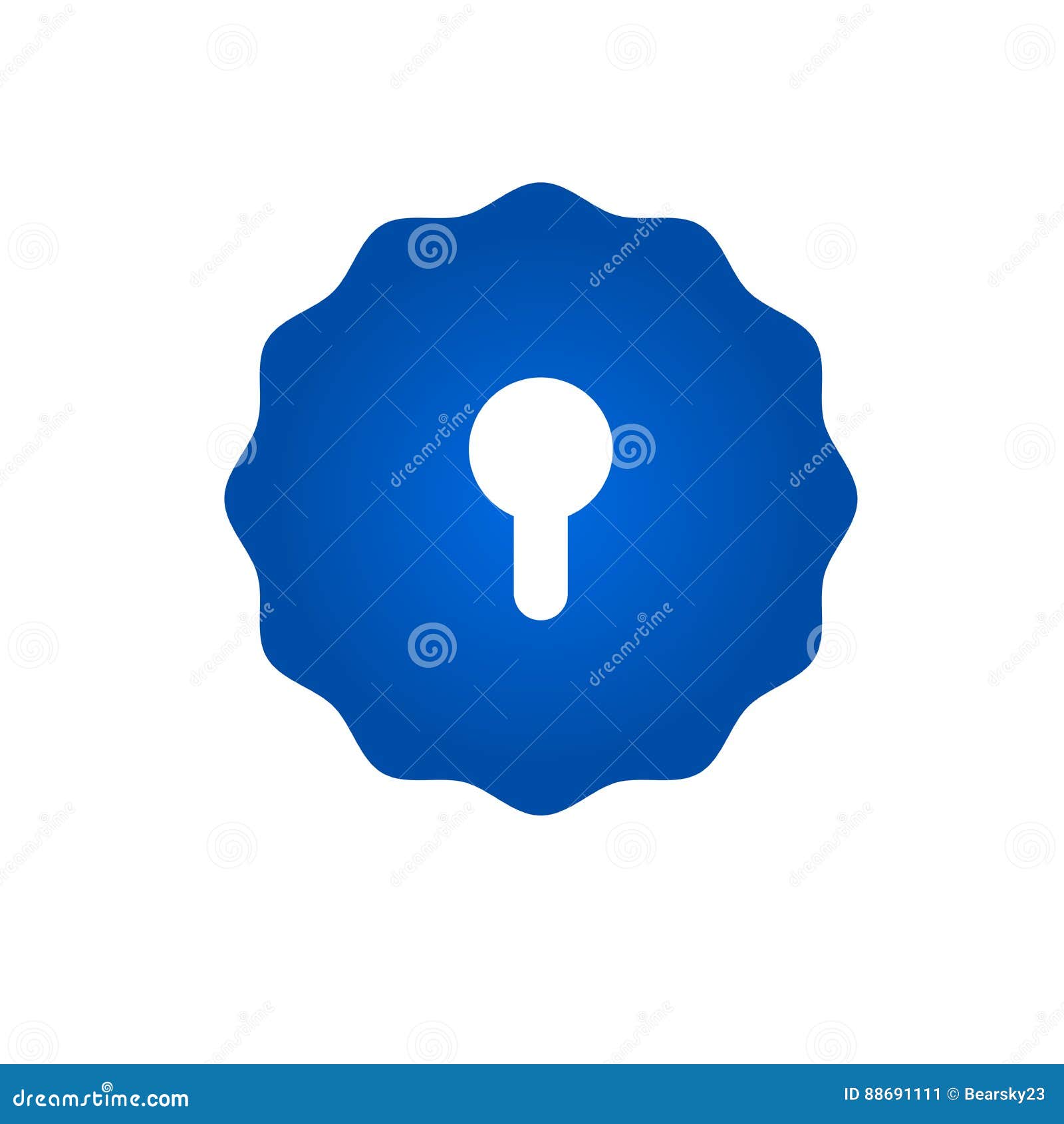 Password Hint Icon with Question Mark Stock Vector - Illustration of ...