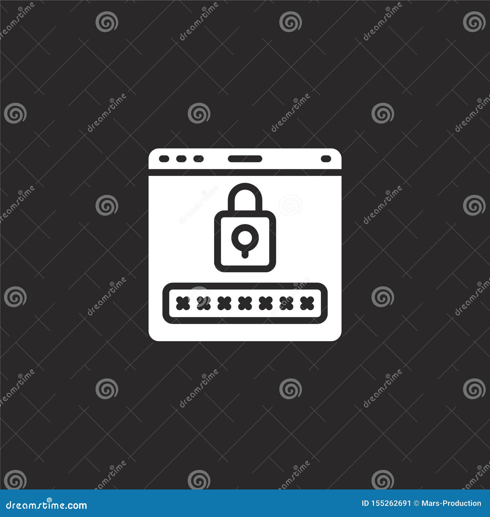 Password Icon. Filled Password Icon for Website Design and Mobile, App ...