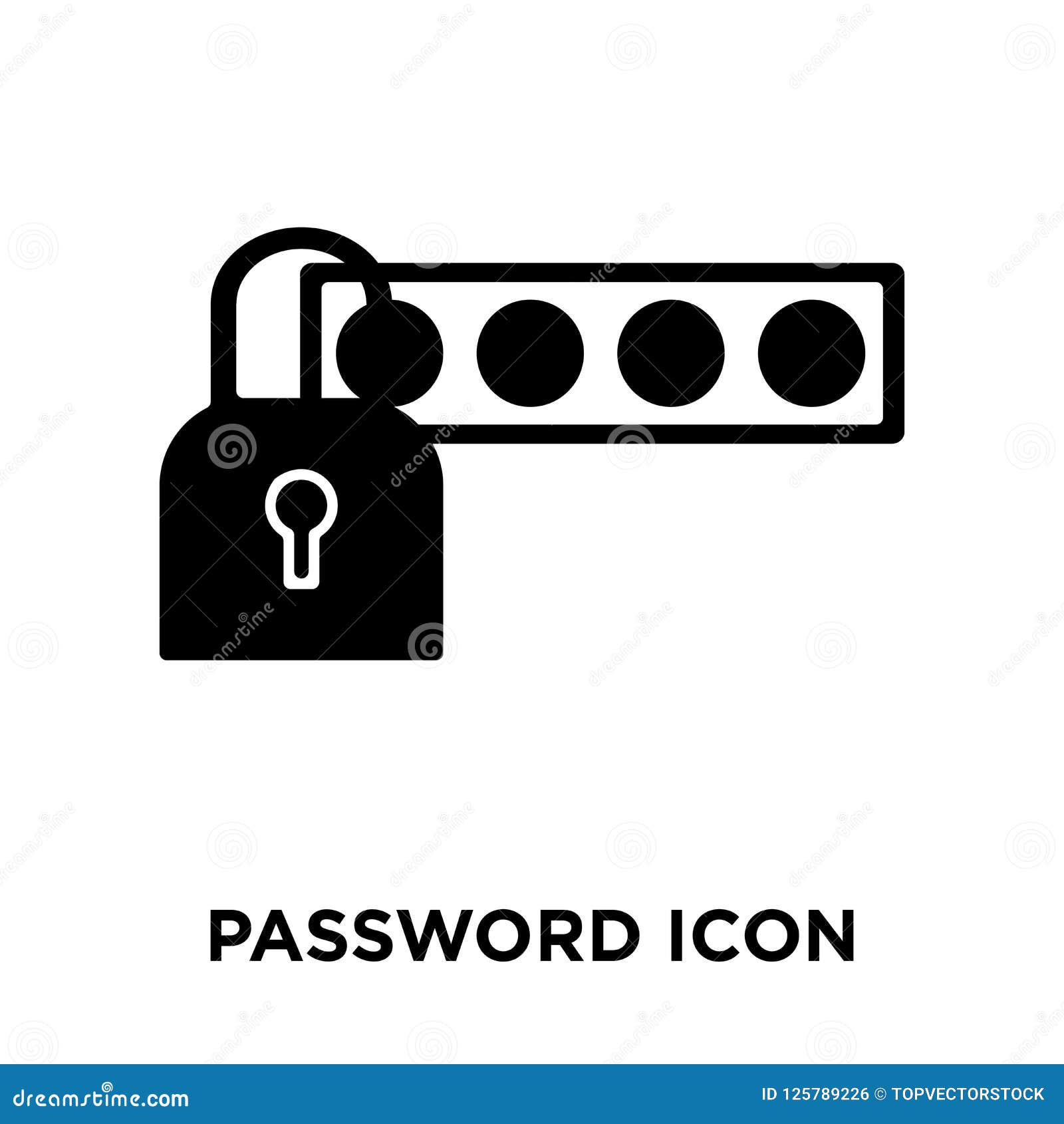 Password Icon Vector Isolated on White Background, Logo Concept Stock ...