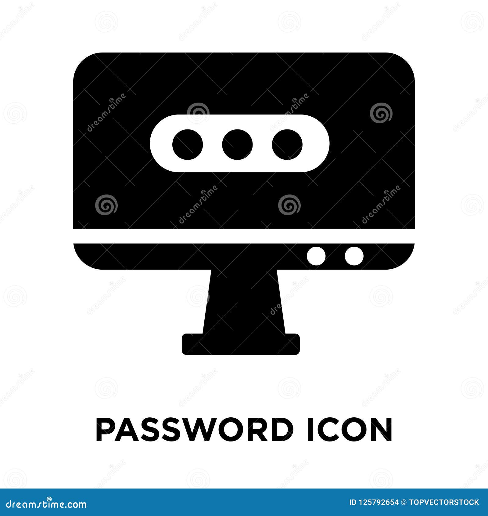 Password Icon Vector Isolated on White Background, Logo Concept Stock ...