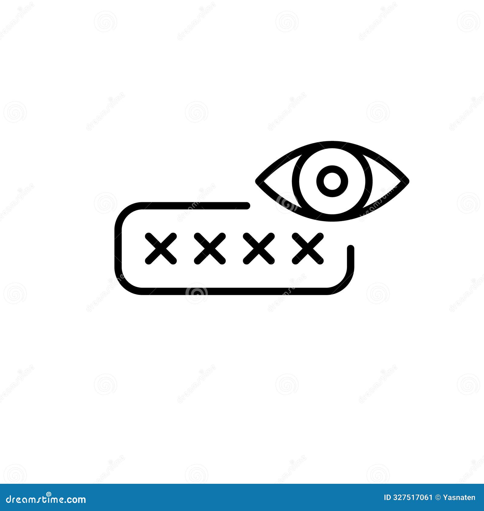 Hidden Visibility Icon, Eye With Restricted View Symbol, Eye Disease ...