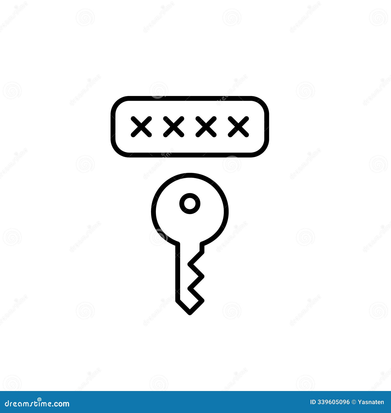 Password Input Box and Key. Two-step Security Verification. Pixel ...