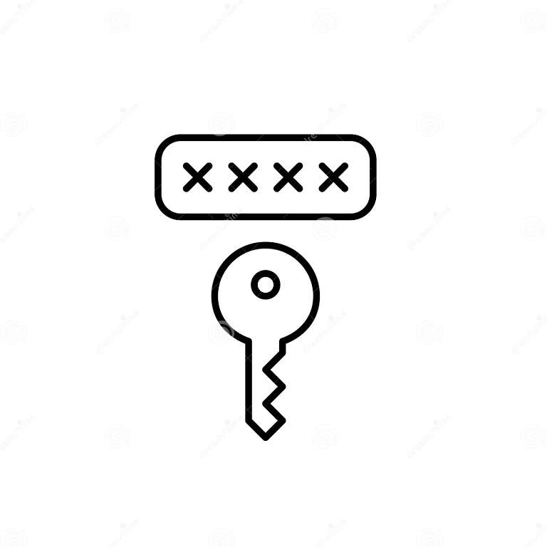 Password Input Box and Key. Two-step Security Verification. Pixel ...