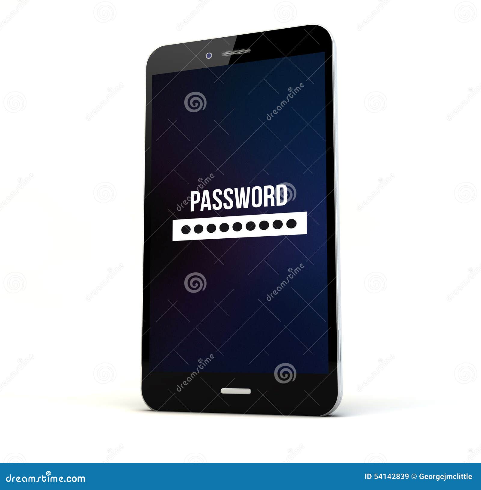 Password isolated phone stock illustration. Illustration of mobility ...