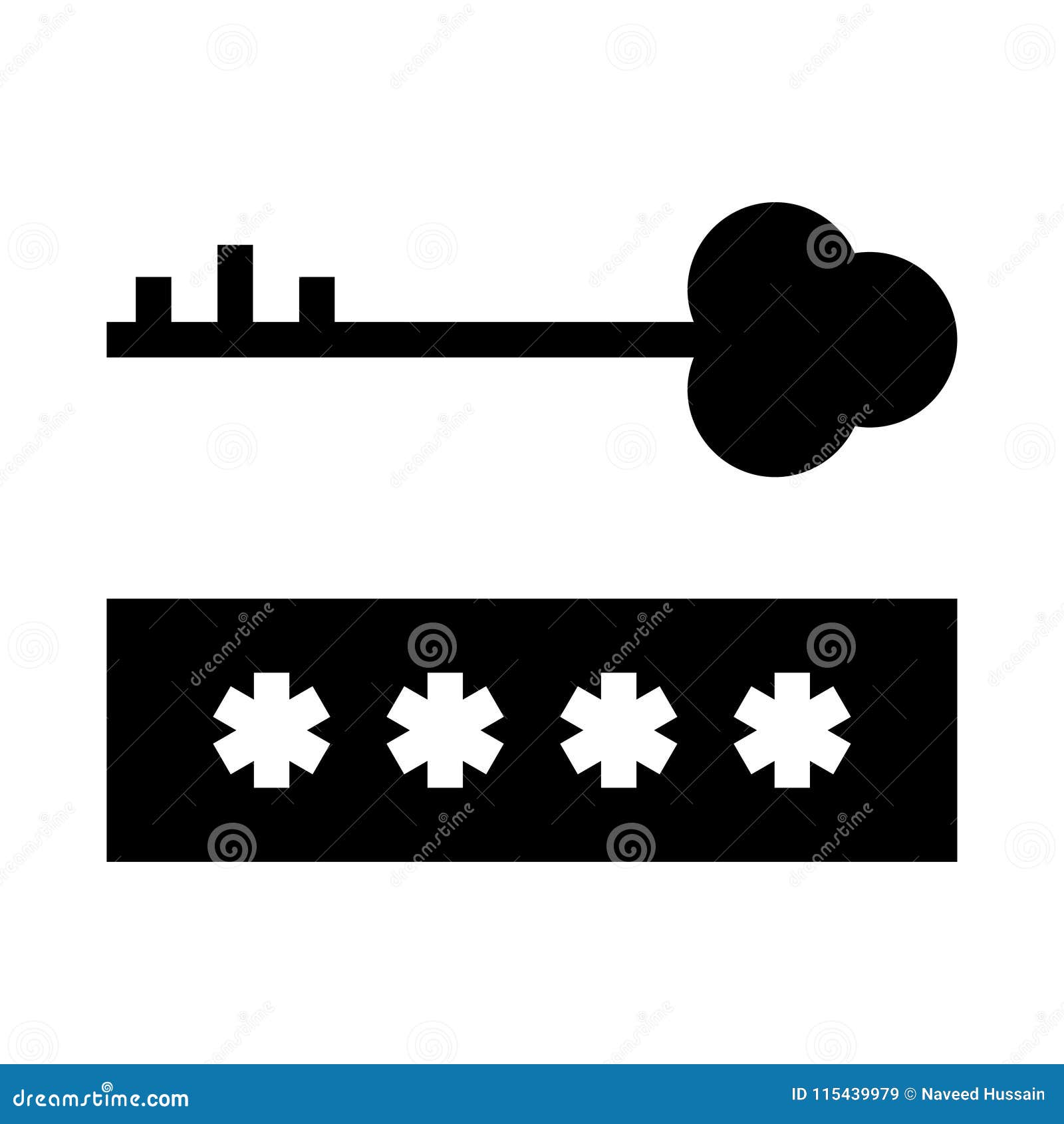 Password key glyphs icon stock illustration. Illustration of smart ...
