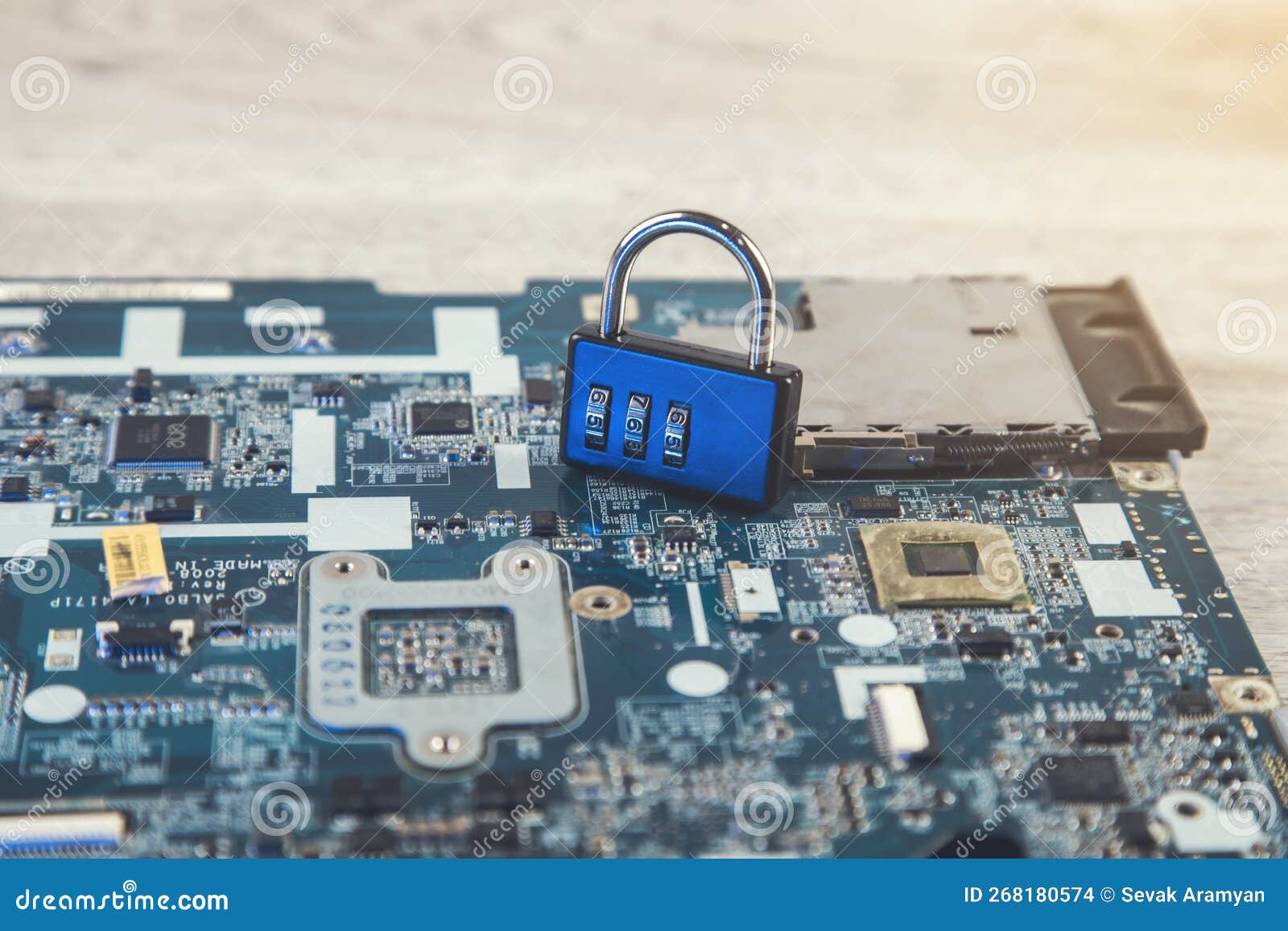 Password Lock on the Computer Motherboard Stock Photo - Image of ...