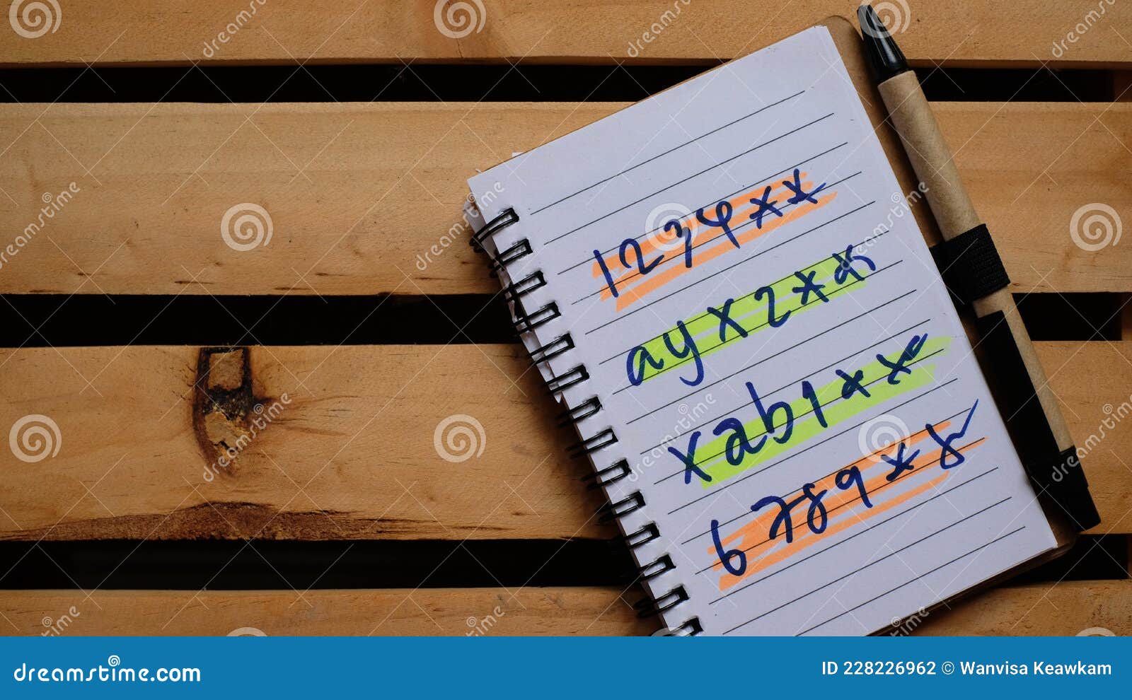 Password Management. Weak and Strong Password Stock Photo - Image of ...