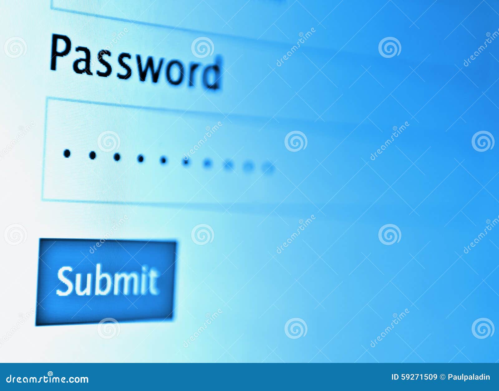 Password on monitor screen stock image. Image of display - 59271509