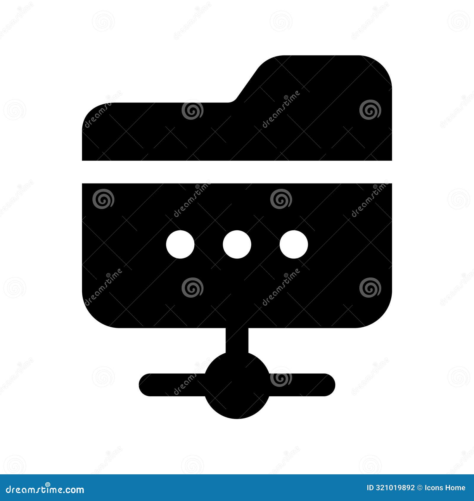 Password On Network Folder Concept Vector Of Secure Data Network Stock