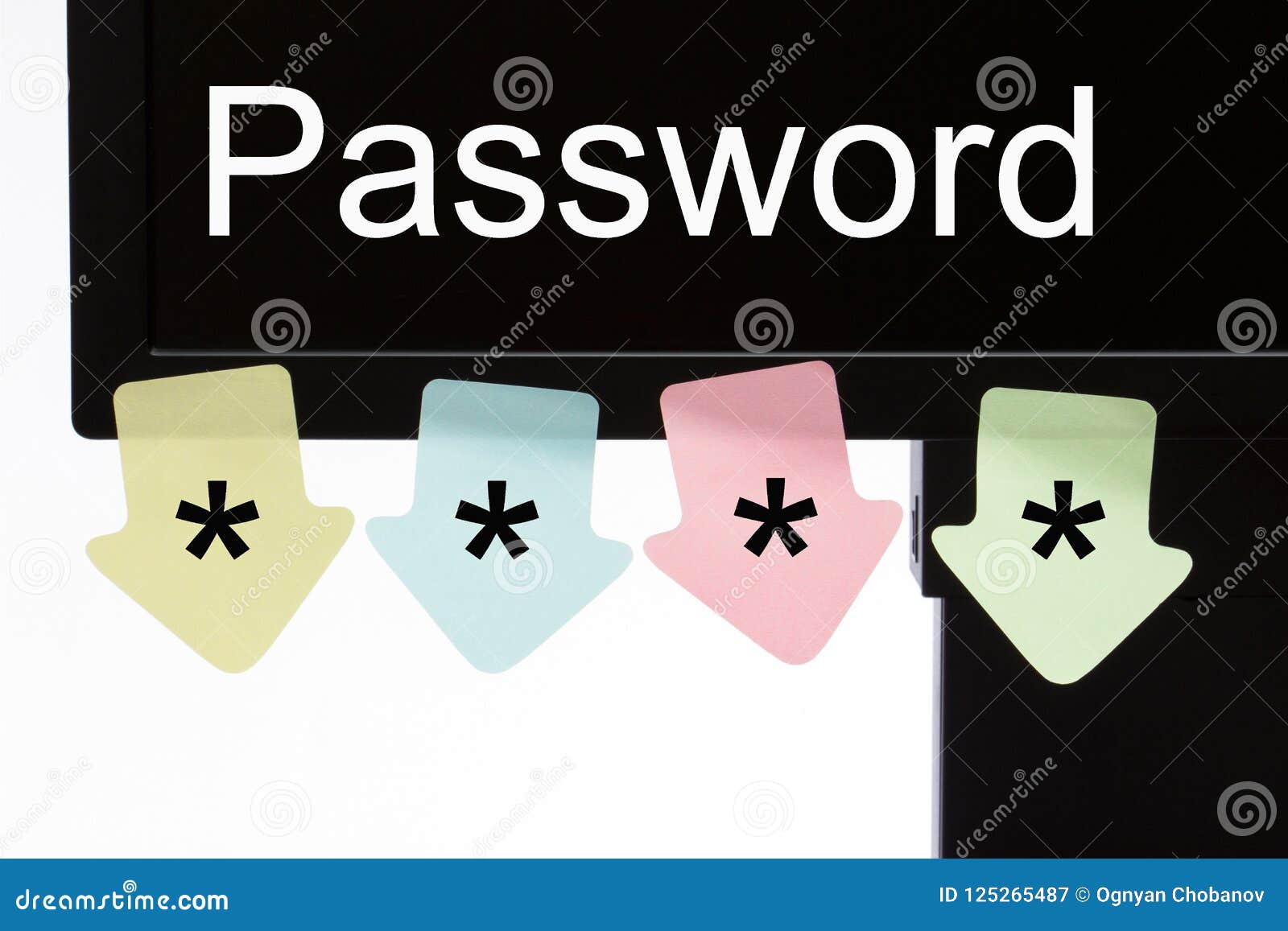 Password Protect Concept stock image. Image of code - 125265487