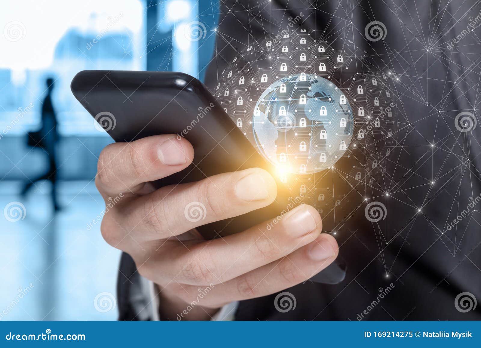 Password Protected Applications in the Mobile Device Stock Image ...