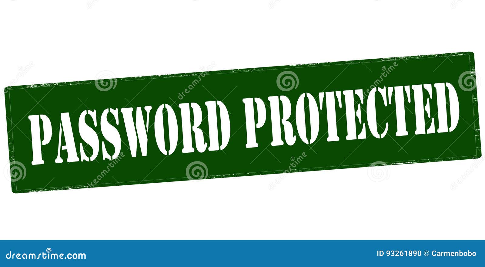 Password protected stock illustration. Illustration of catchword - 93261890