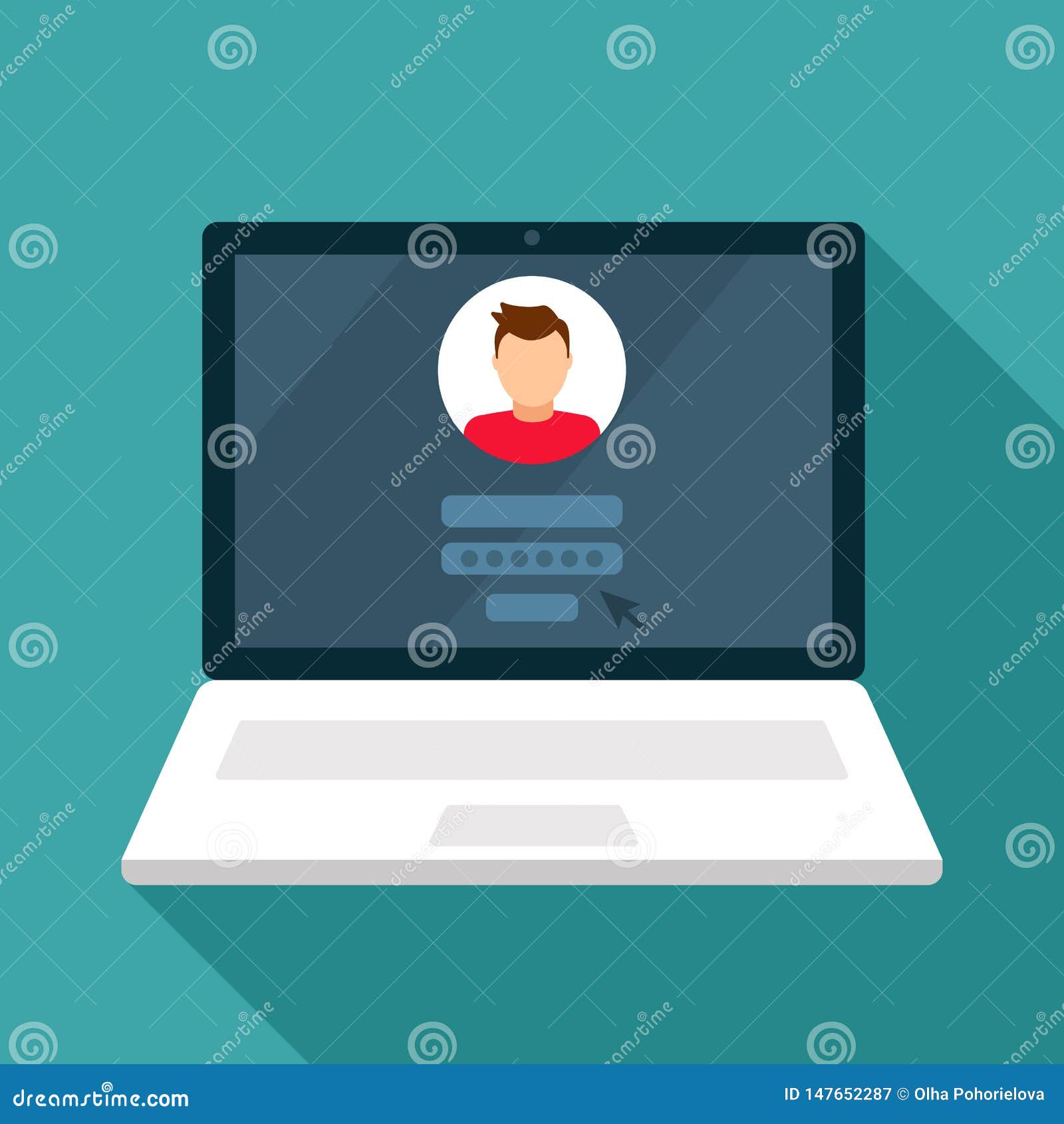 Password Protection, Internet Security Concept. the Network is Safe ...