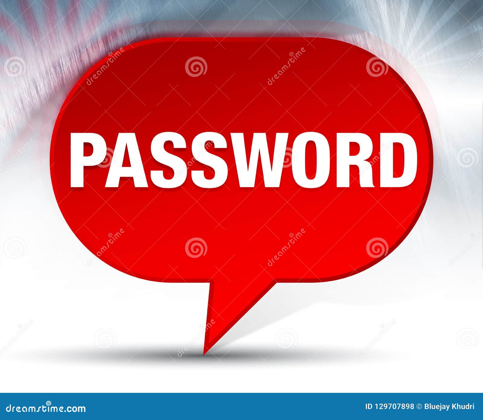 Password Red Bubble Background Stock Illustration - Illustration of ...