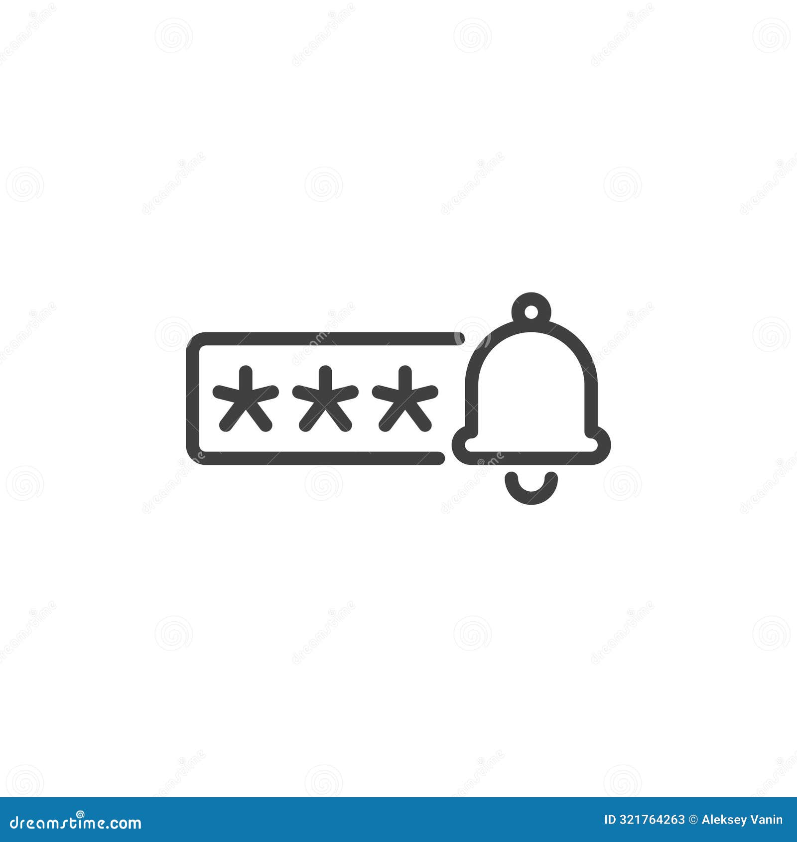 Password Reminder Line Icon Stock Vector - Illustration of editable ...