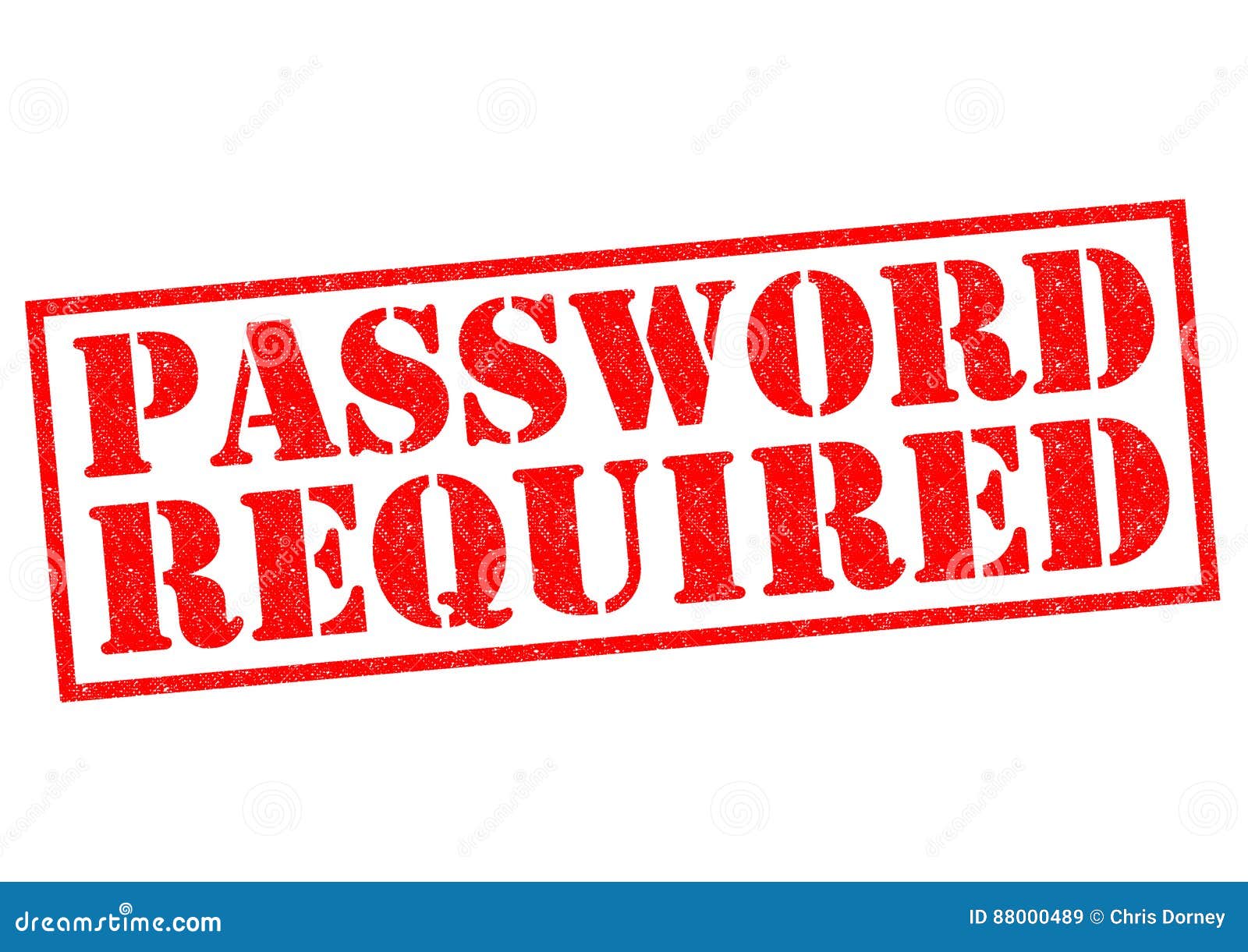 PASSWORD REQUIRED stock image. Image of secured, heading - 88000489