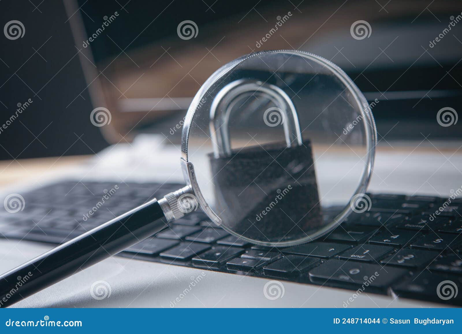 Password Search or Unlock Security Stock Photo - Image of symbol ...