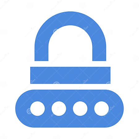 Password Secret Icon. Pin Code Lock Vector Illustration Stock Vector ...