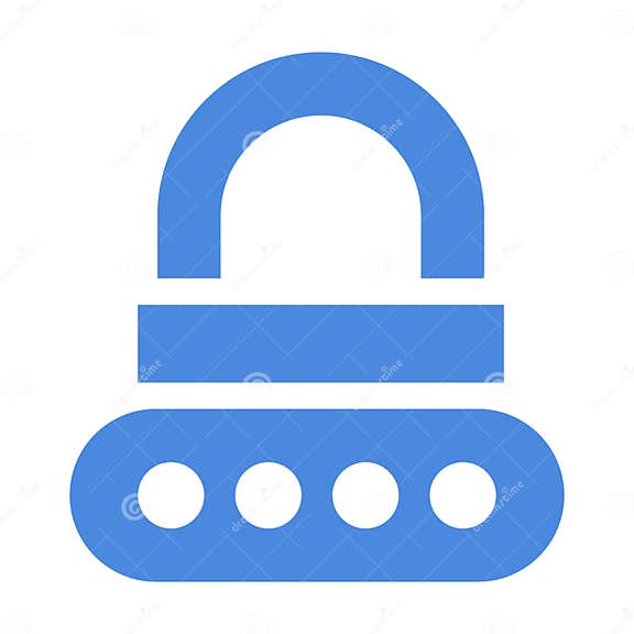 Password Secret Icon. Pin Code Lock Vector Illustration Stock Vector ...