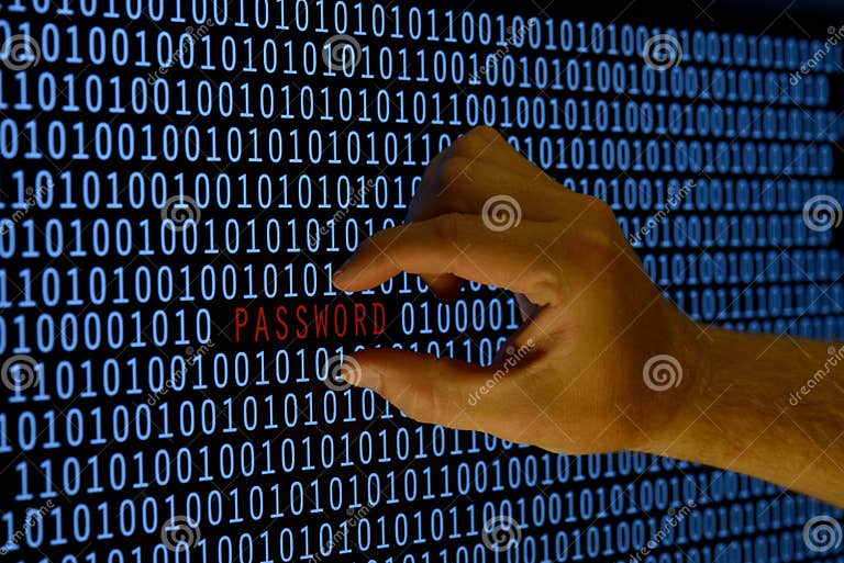Password security stock photo. Image of monitor, data - 26476968