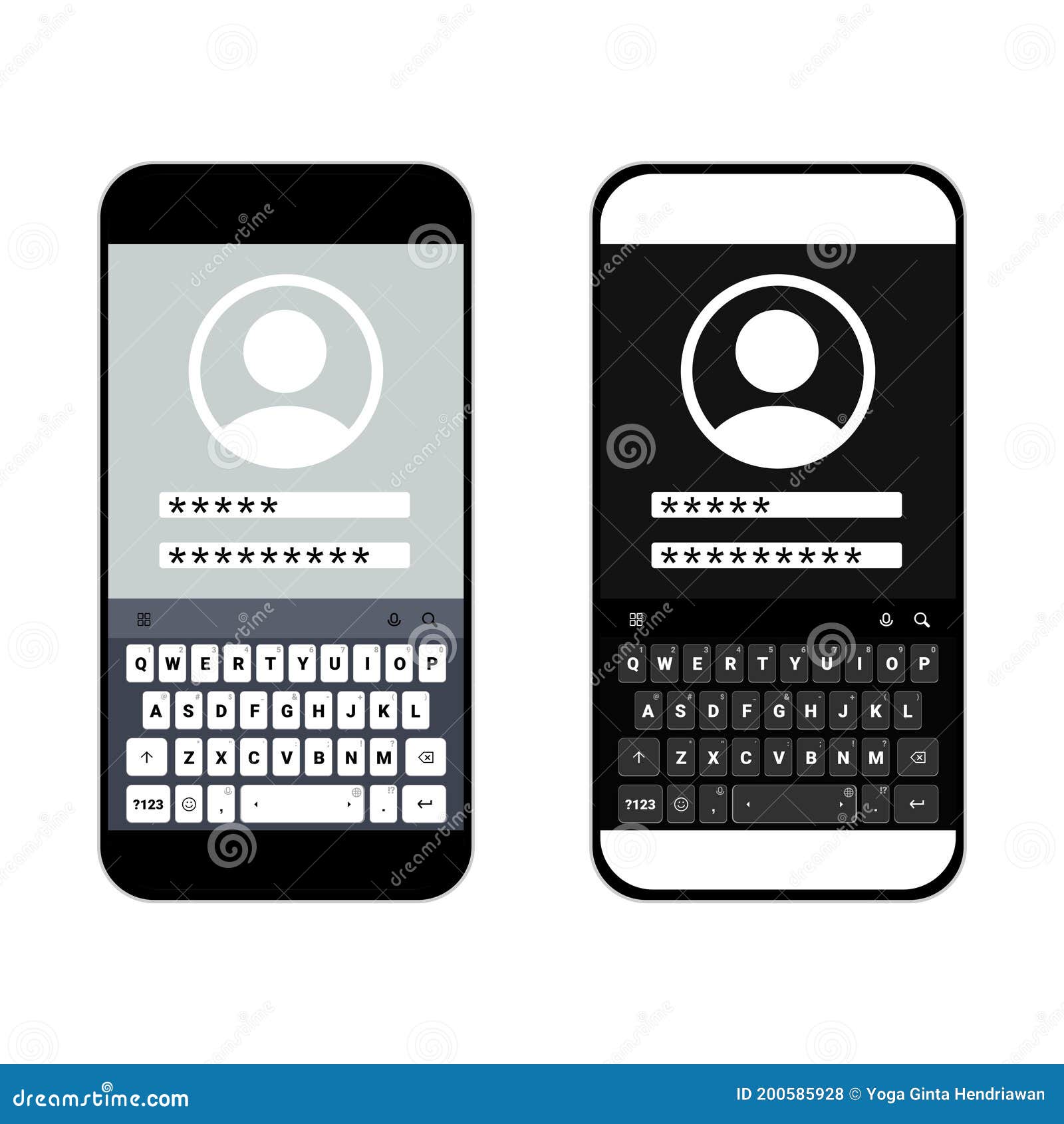Password Security Access On Mobile Icon Verification Code Typing