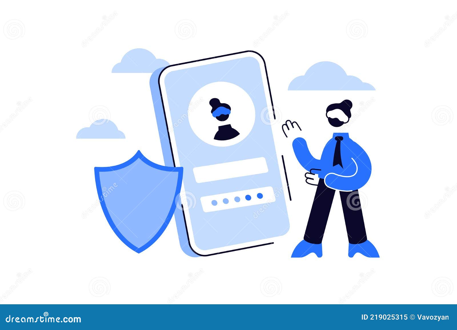 Password Security and New Account Online Registration Stock ...