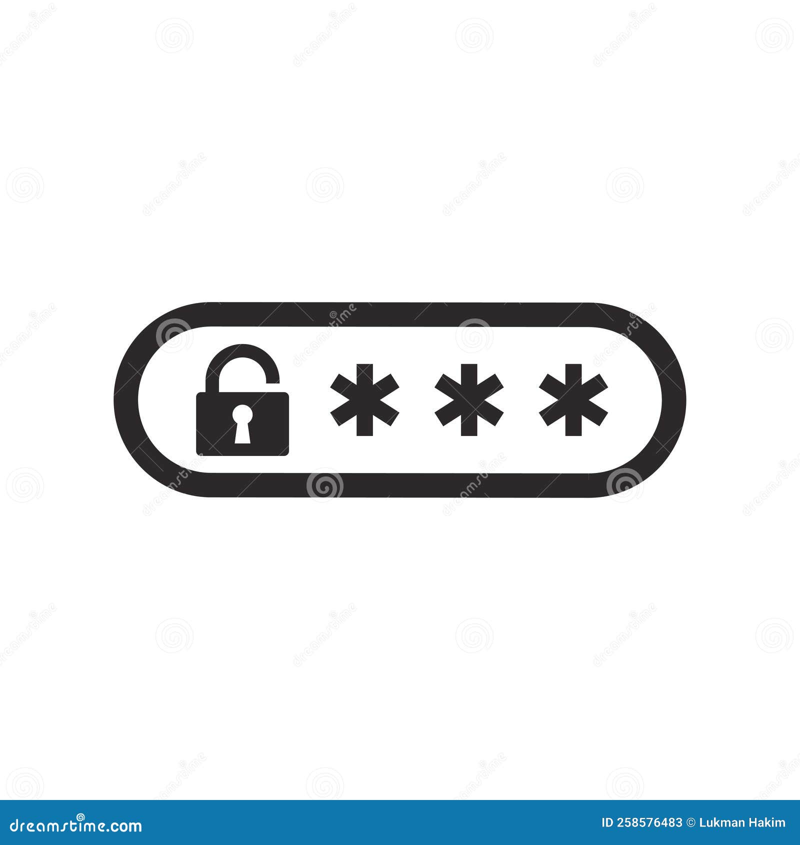 Password Security Symbol Design Stock Vector - Illustration of private ...