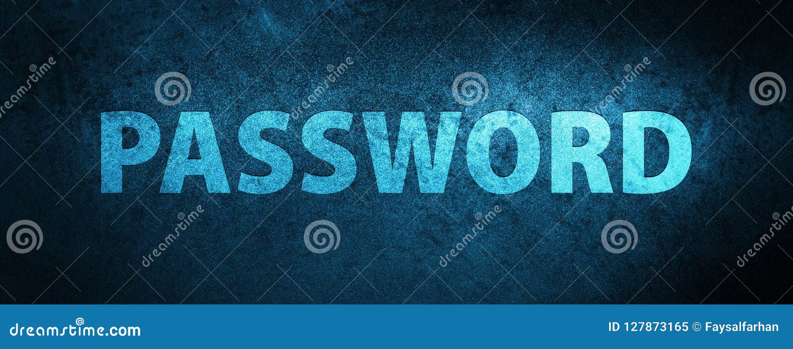 Password Special Blue Banner Background Stock Illustration ...