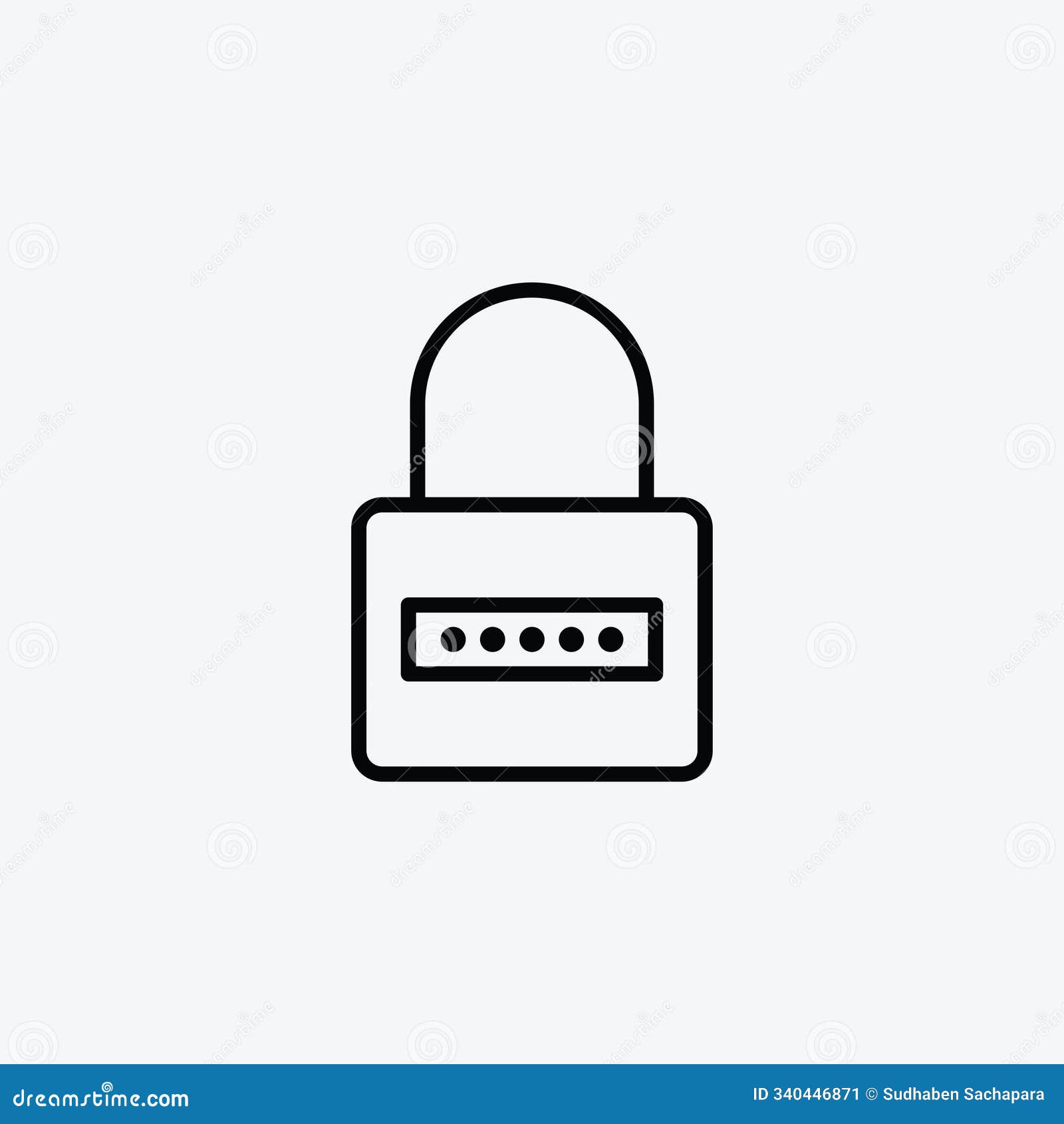 Password vecor icon set stock illustration. Illustration of privacy ...