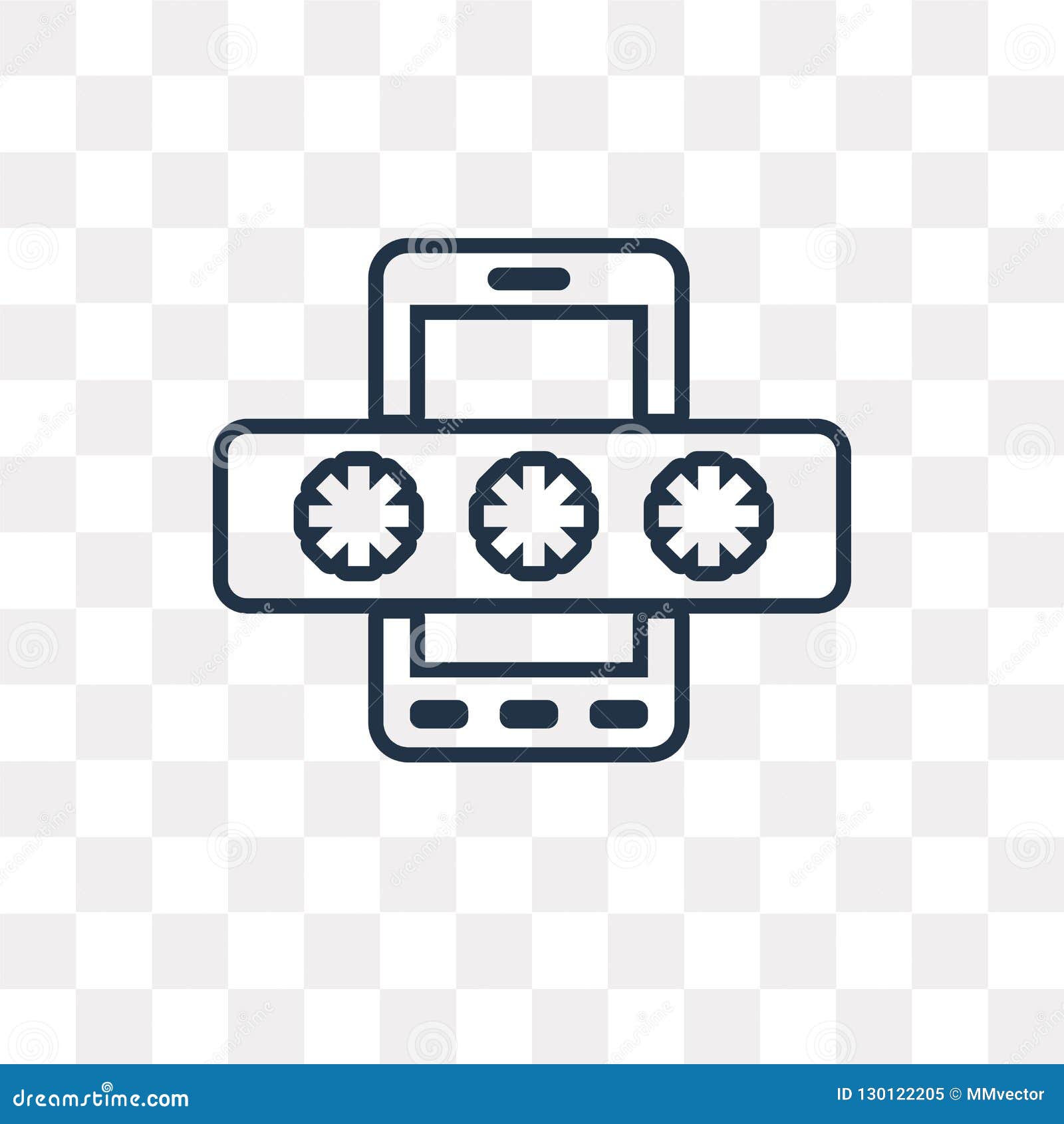 Password Vector Icon Isolated on Transparent Background, Linear Stock ...