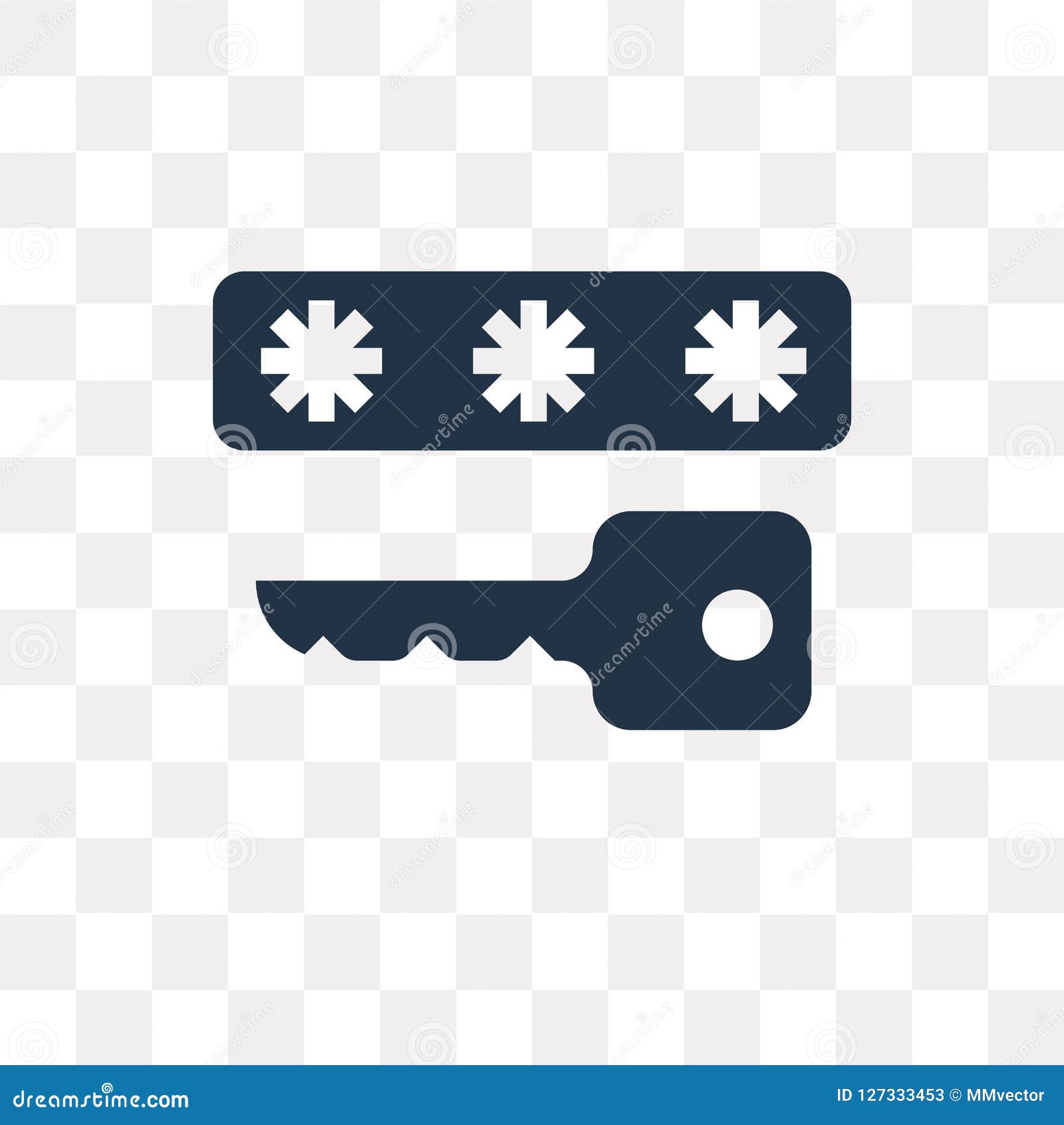 Password Vector Icon Isolated on Transparent Background, Password ...