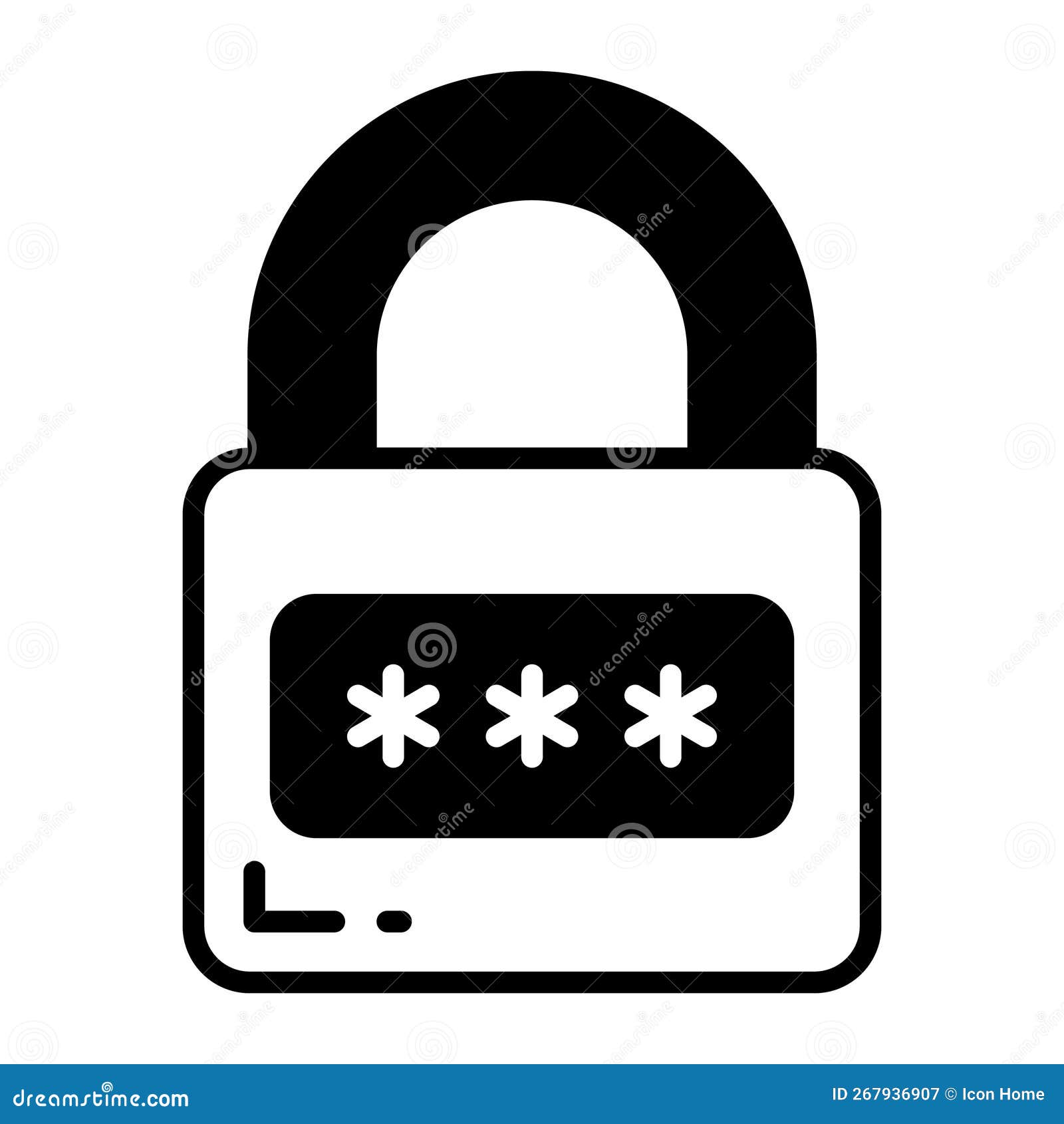 Password Vector Icon in Trendy Design Style Stock Vector - Illustration ...
