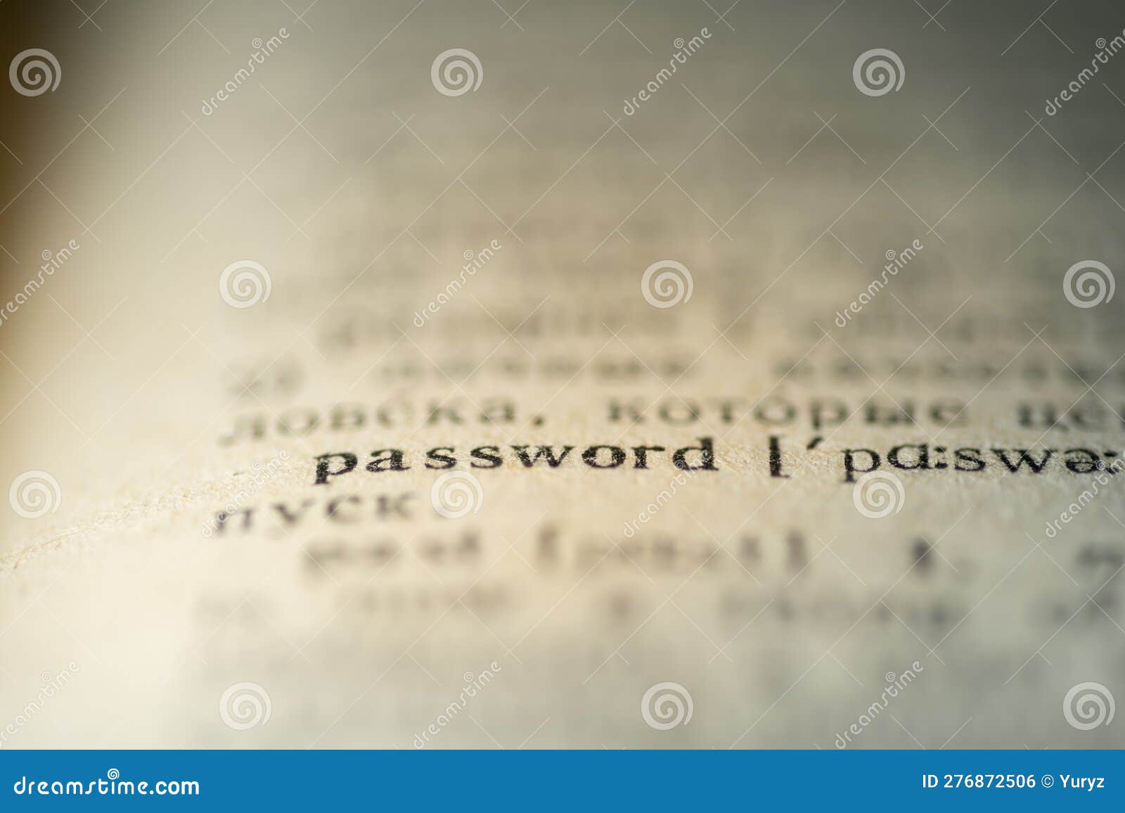 Password word dictionary stock photo. Image of vintage - 276872506