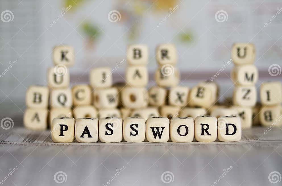 Password stock photo. Image of headline, security, letters - 46709232